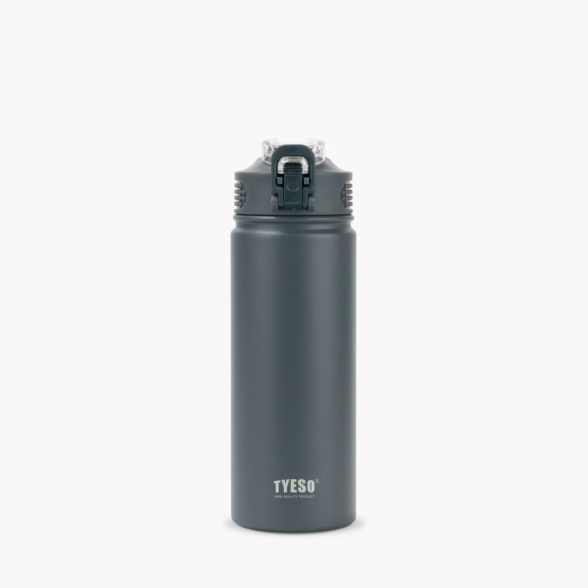 TYESO Vacuum Insulated Tumbler Bottle With Handle (600ml) Grey ...