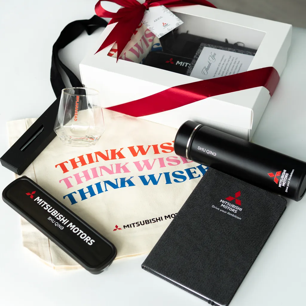 Pulse Gift Set - Tote Bag, Flask & Notebook | Corporate Gifts Malaysia ...