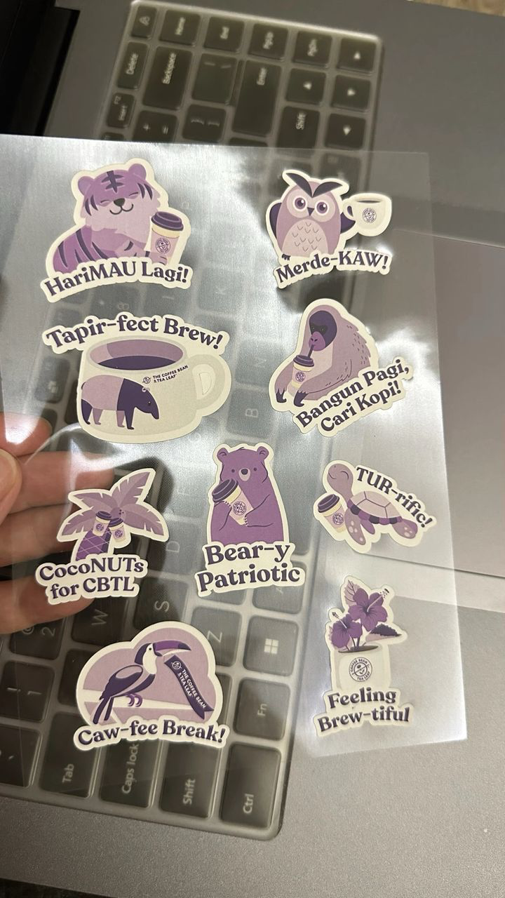 A5 Clear Background Vinyl Sticker with Backer Card and OPP plastic ...