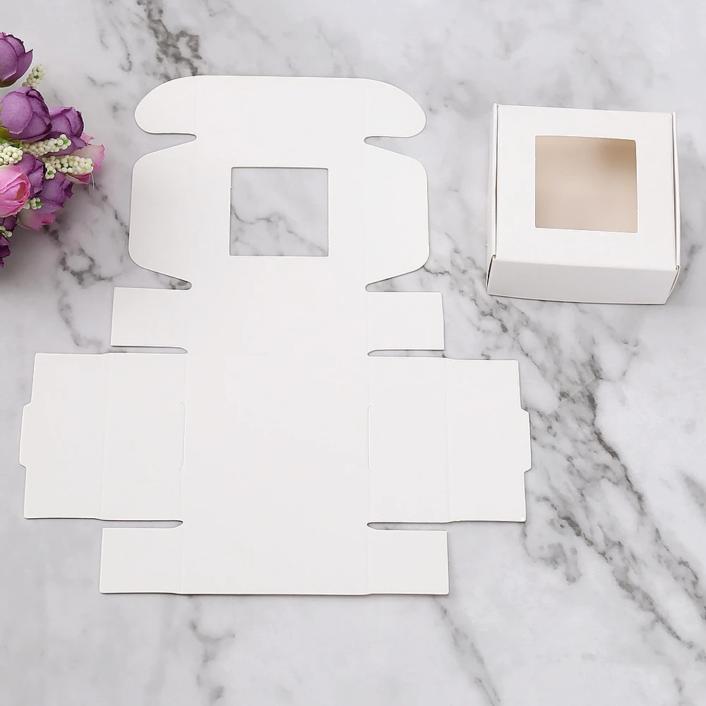Square Window Gift Box - White - 9.5x9.5x3cm | Corporate Gifts Malaysia ...