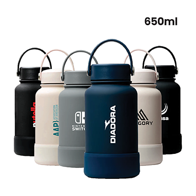 LANTERN 650ml Thermos Stainless Steel Bottle - Beige | Corporate Gifts ...