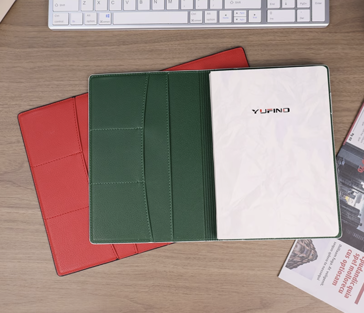 ECONOTE | A5 Notebook - PU Leather Hardcover with Card Holder & Elastic ...